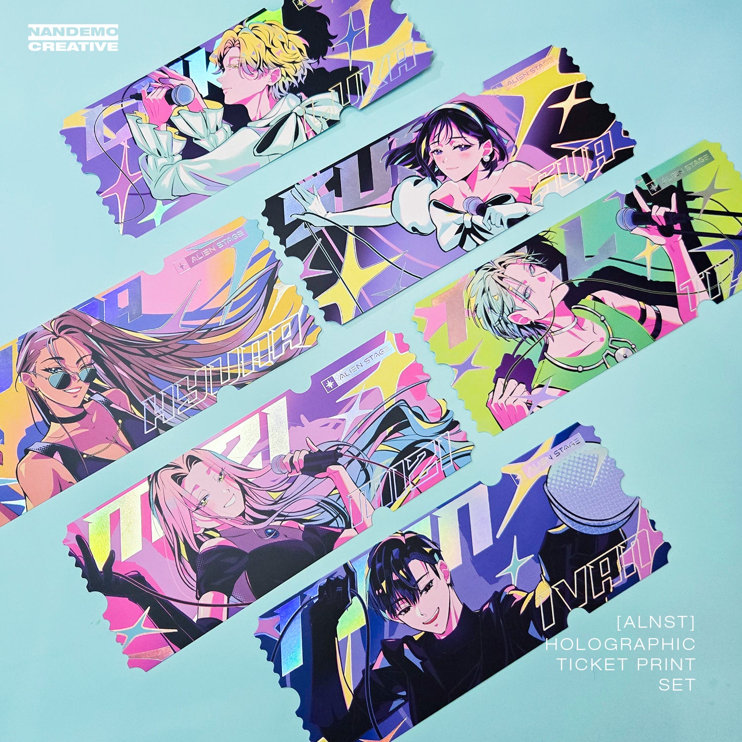 ALNST - Holographic Ticket Prints – Nandemo Creative