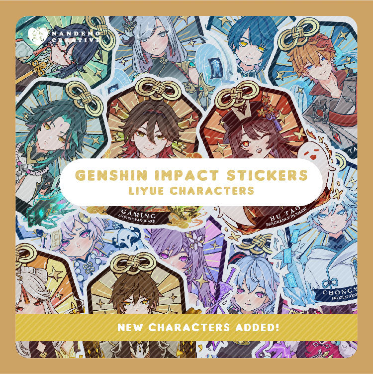 Genshin Impact Liyue Stickers – Nandemo Creative