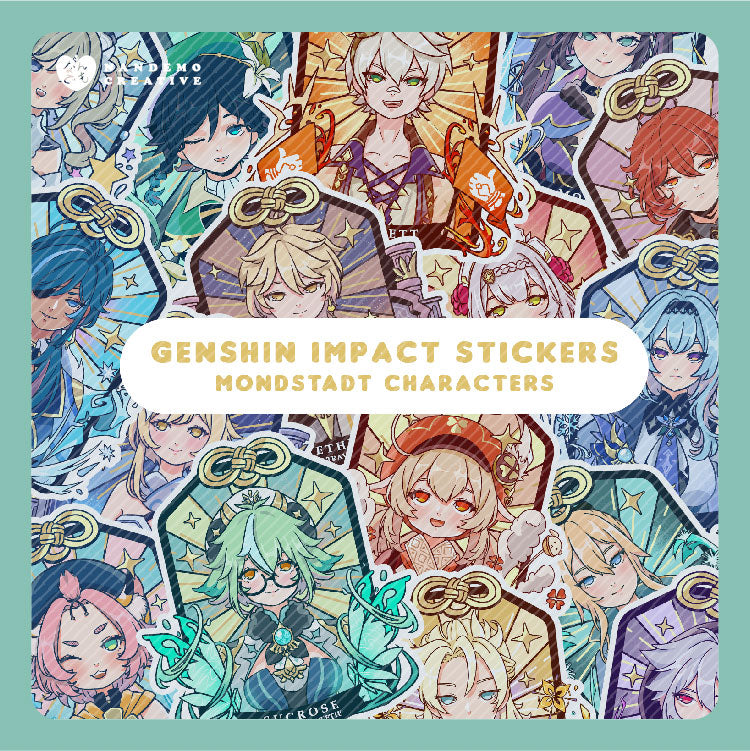 Genshin Impact Mondstadt Stickers – Nandemo Creative